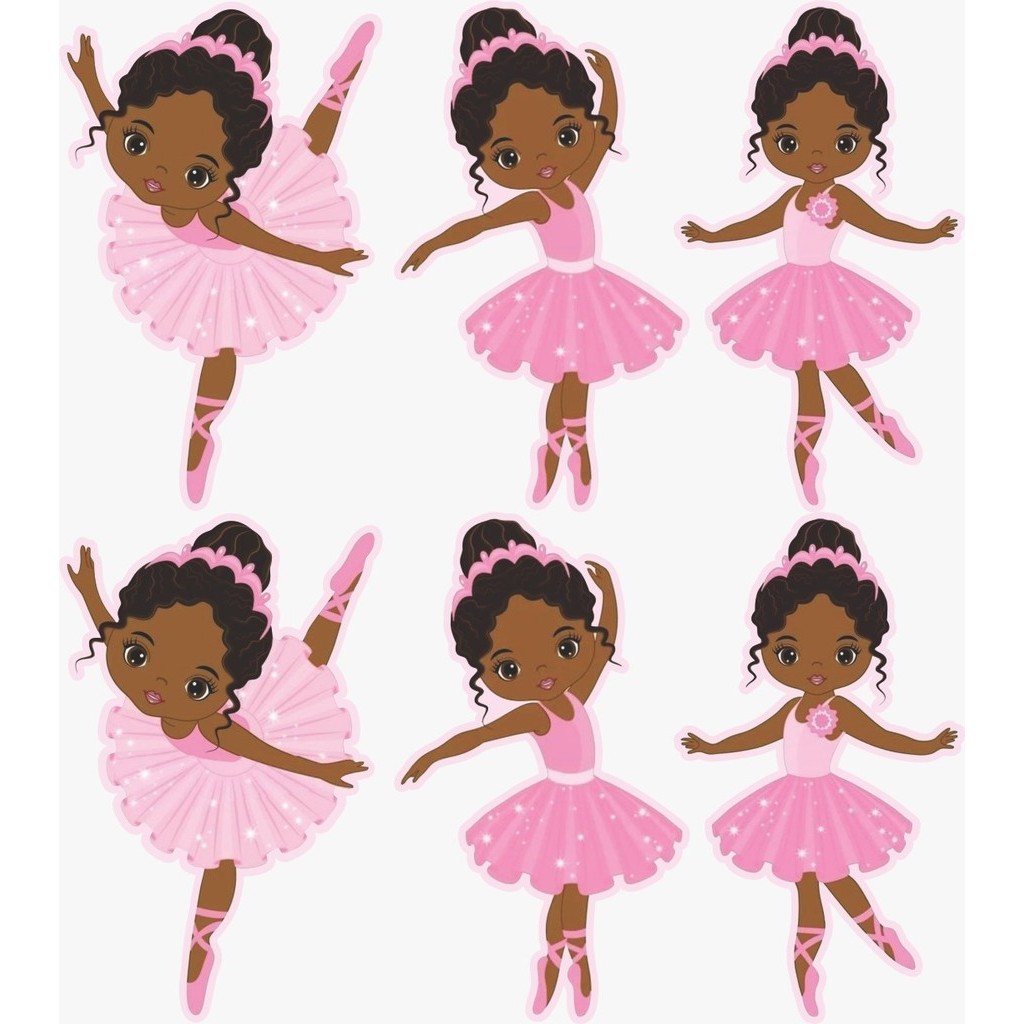 Kit Display de Mesa 6 Peças Para Festa Bailarina MDF | Shopee Brasil