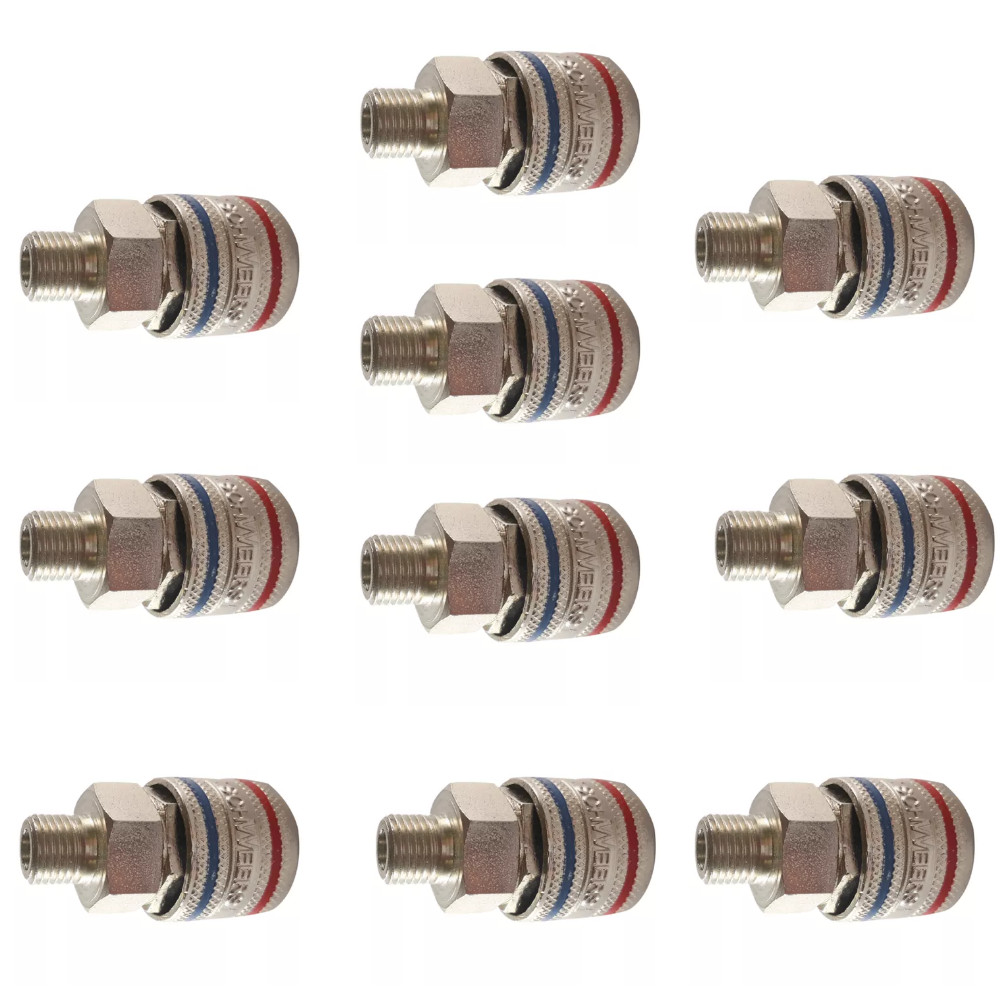 10 ENGATE RAPIDO 1/4" SCHWEERS ER 767 M ROSCA MACHO 1/4" BSP | Shopee Brasil