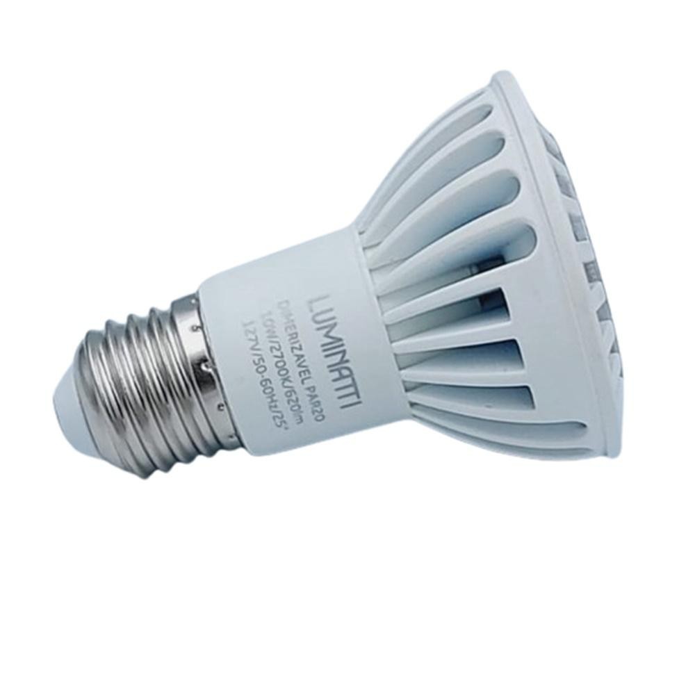 Lâmpada PAR20 Led 10w 2700k Dimerizável E27 127v Luminatti | Shopee Brasil