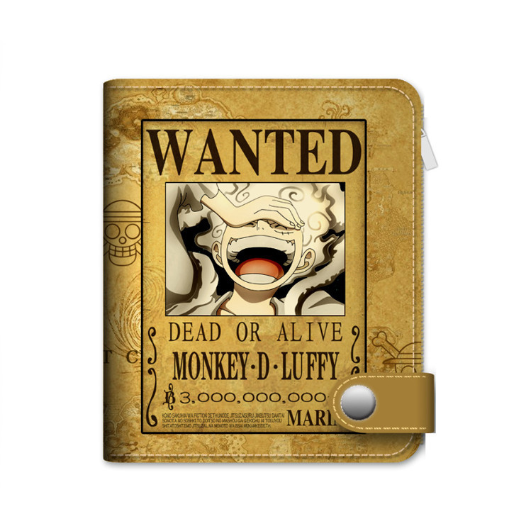 Lei Trafalgal One Piece Luffy Procura-Se Novo Botão De Couro Curto PU ...