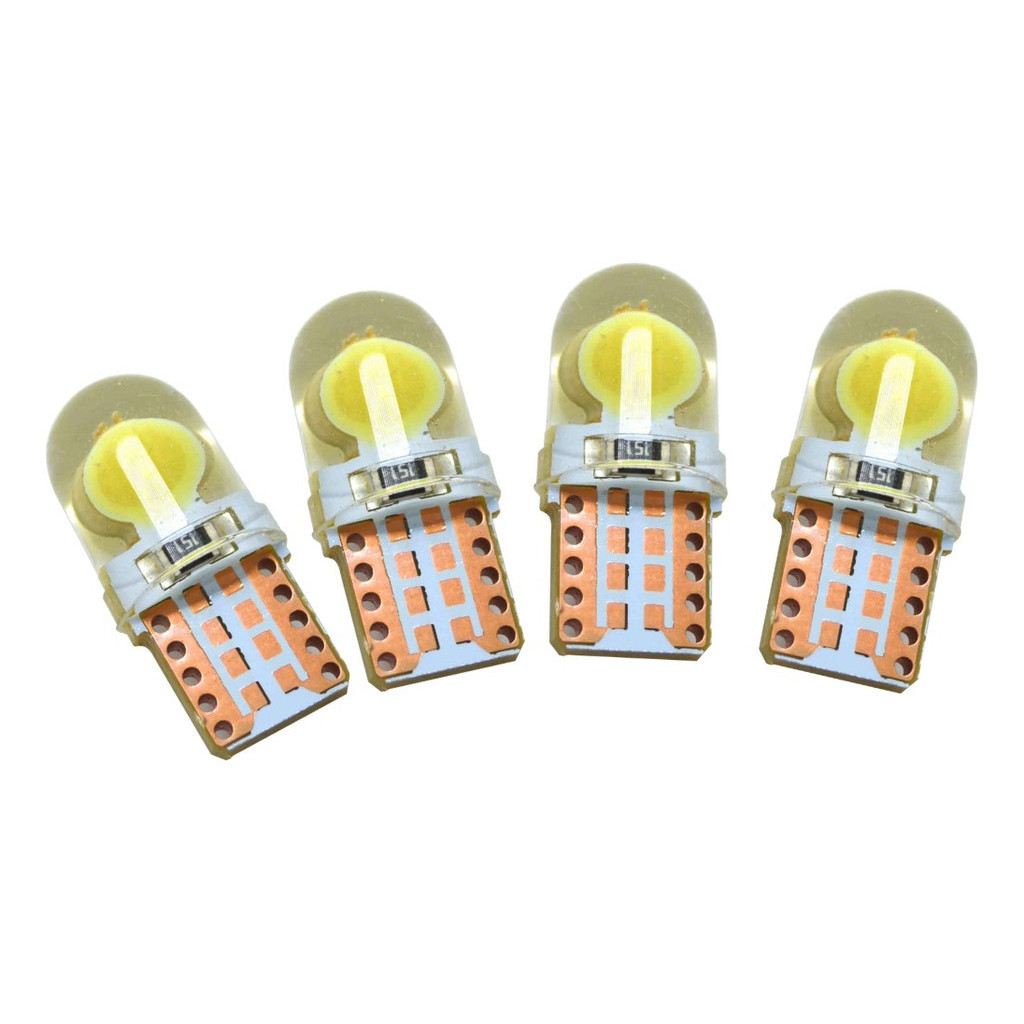 Kit 4 Unidades Led Silicone mine Canceller Canbus T10 8500k | Shopee Brasil