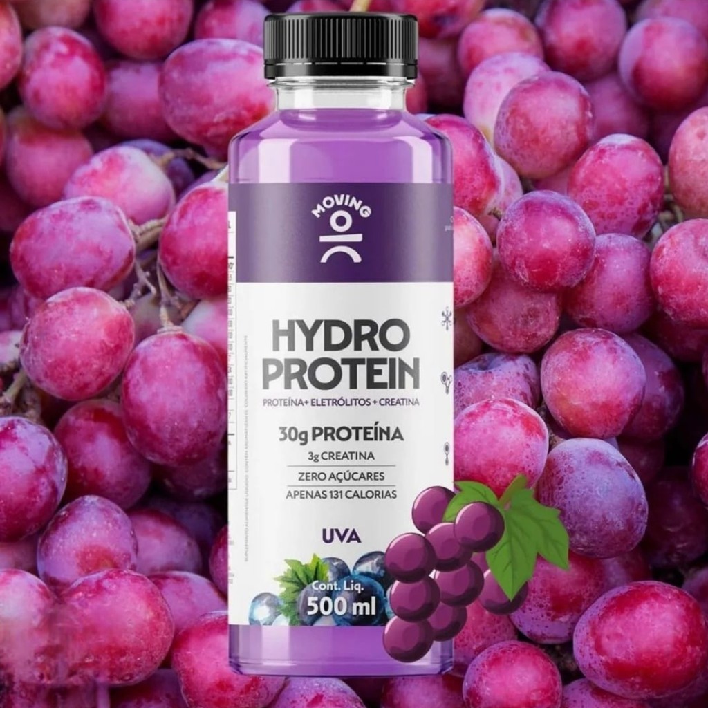 Moving Hydro 30g Proteina 3g Creatina - Uva 6x500ml | Shopee Brasil