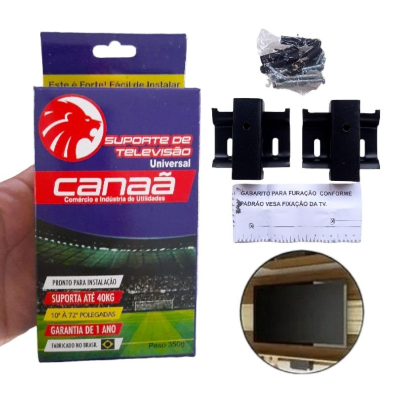 Suporte Tv Fixo Universal Ferro 10" à 72" polegadas Lcd Led Plasma até ...