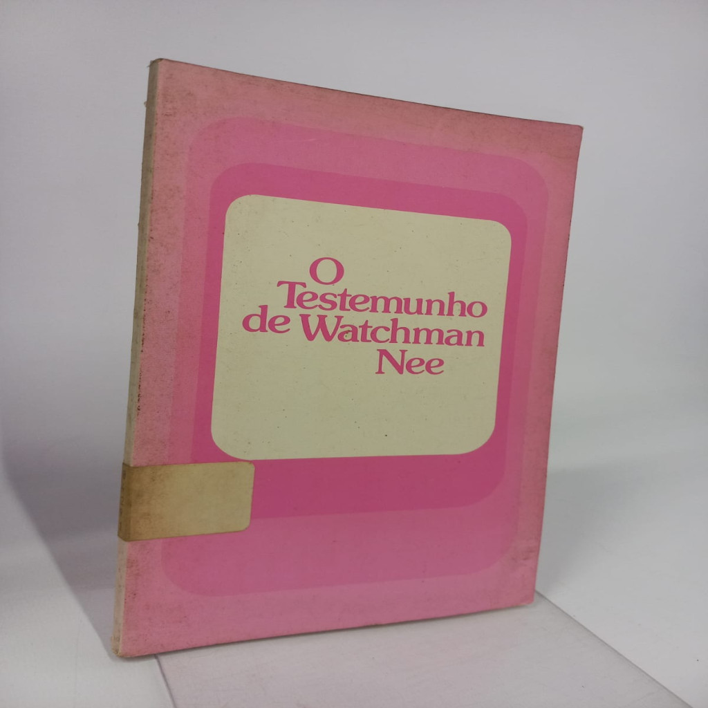 O testemunho de Watchman Nee autor Watchman Nee | Shopee Brasil