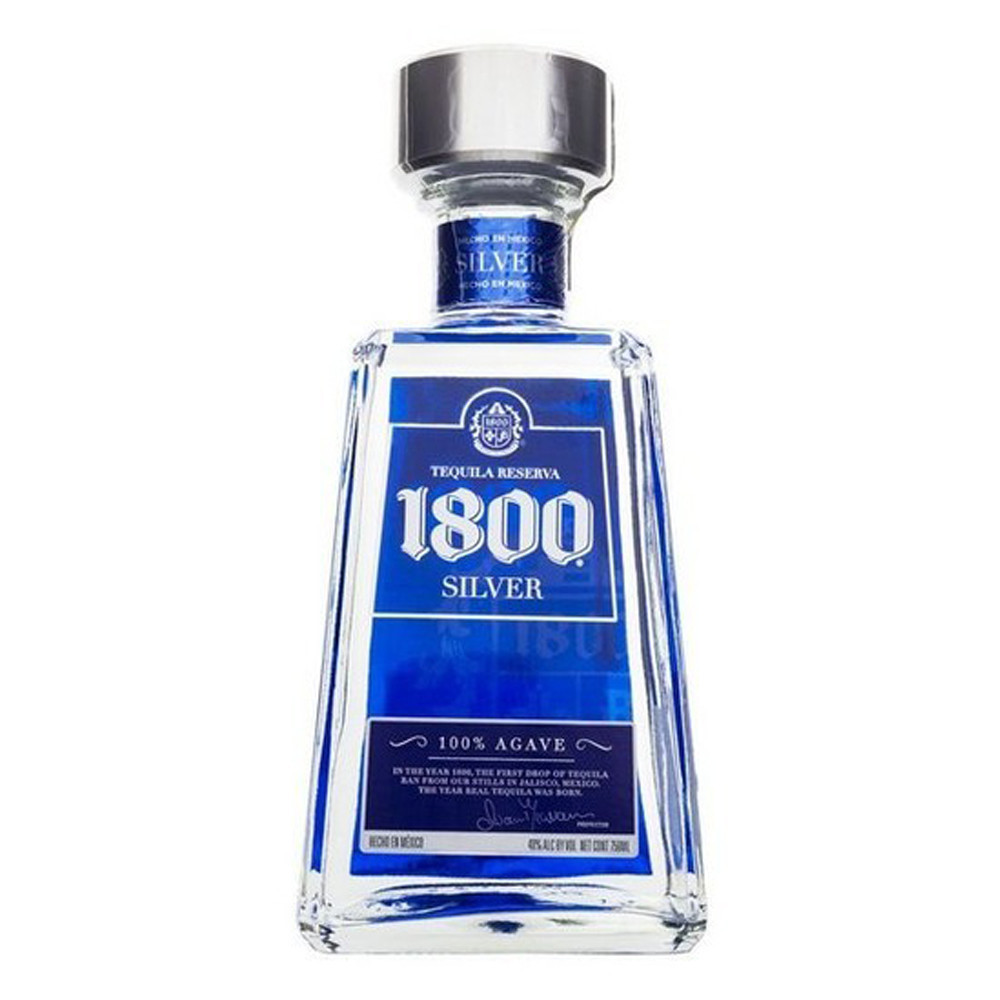 TEQUILA RESERVA 1800 SILVER - 100% AGAVE AZUL - 750ML | Shopee Brasil