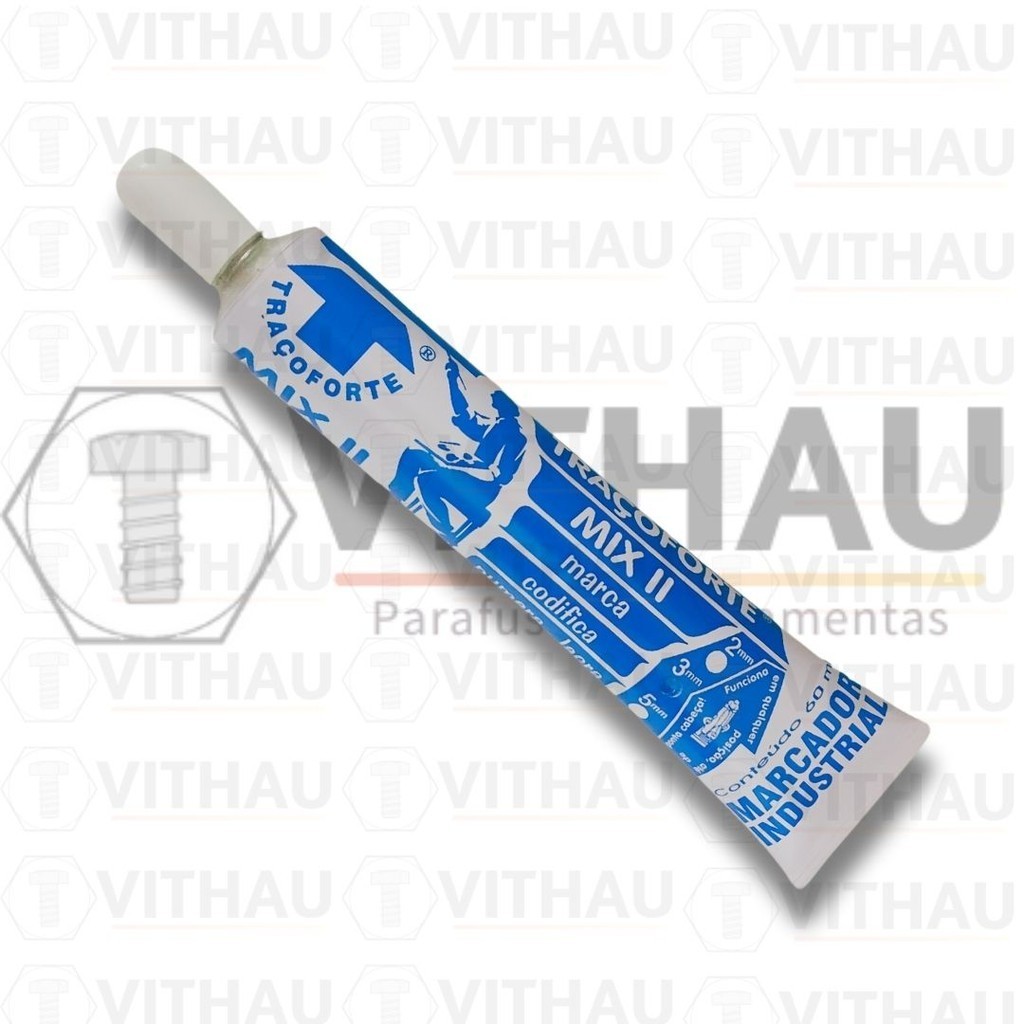 Marcador industrial Traço Forte Traço forte Mix II Baden 60ml ponta de ...