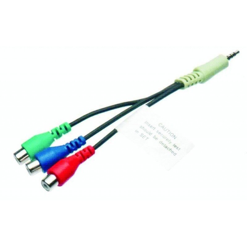 Cabo P2 4c 3 Jack Rca Vd/Az/Vm 16,5cm | Shopee Brasil