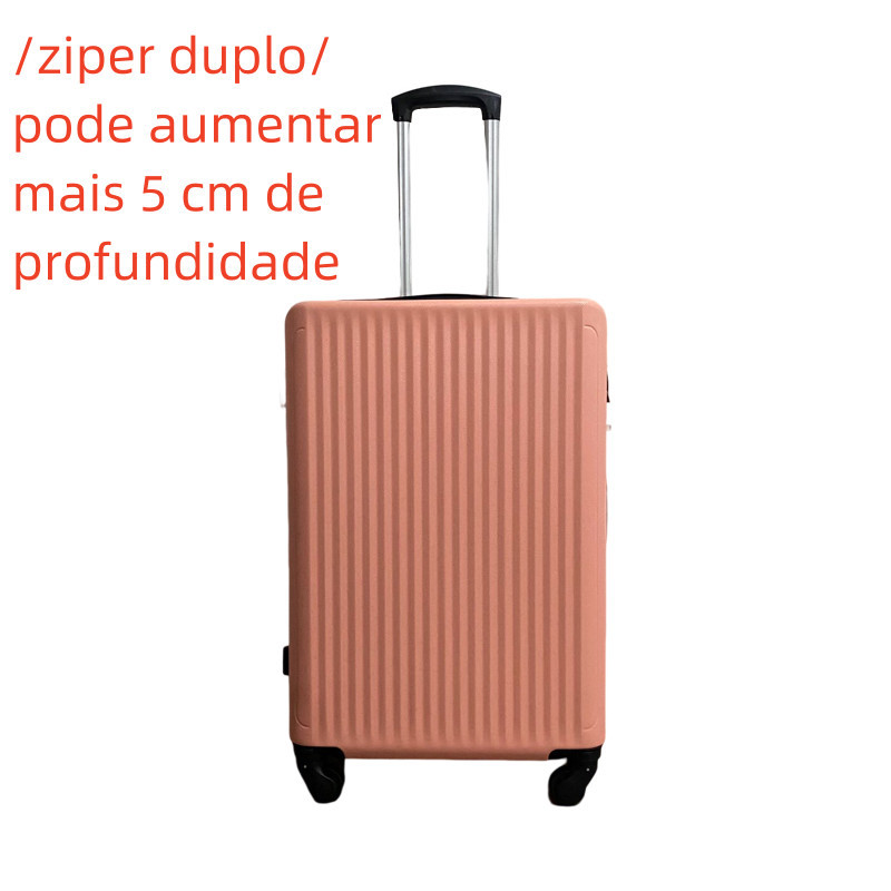 Mala de viagem 23kg ziper duplo ABS mala viagem expansivel 23 kilos com ...