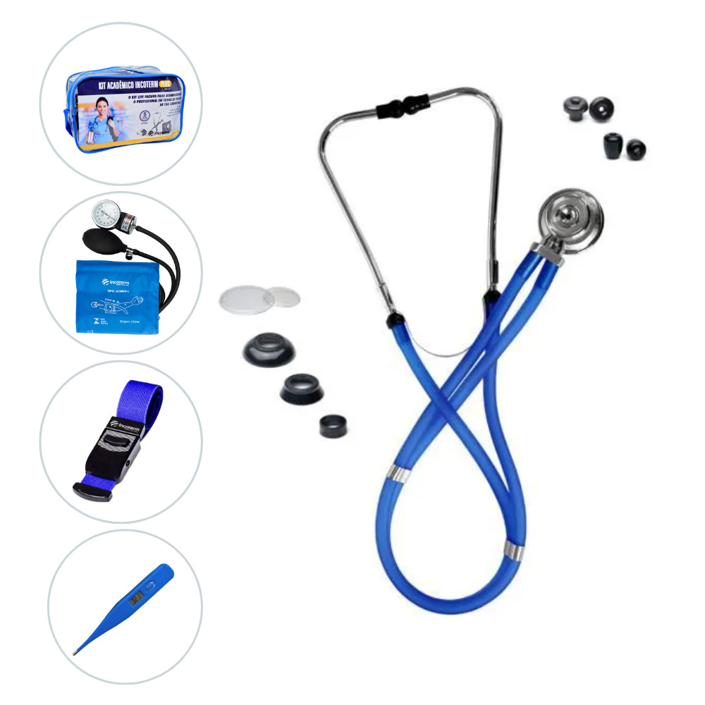 kit Acadêmico Plus Incoterm KA120 Azul | Shopee Brasil