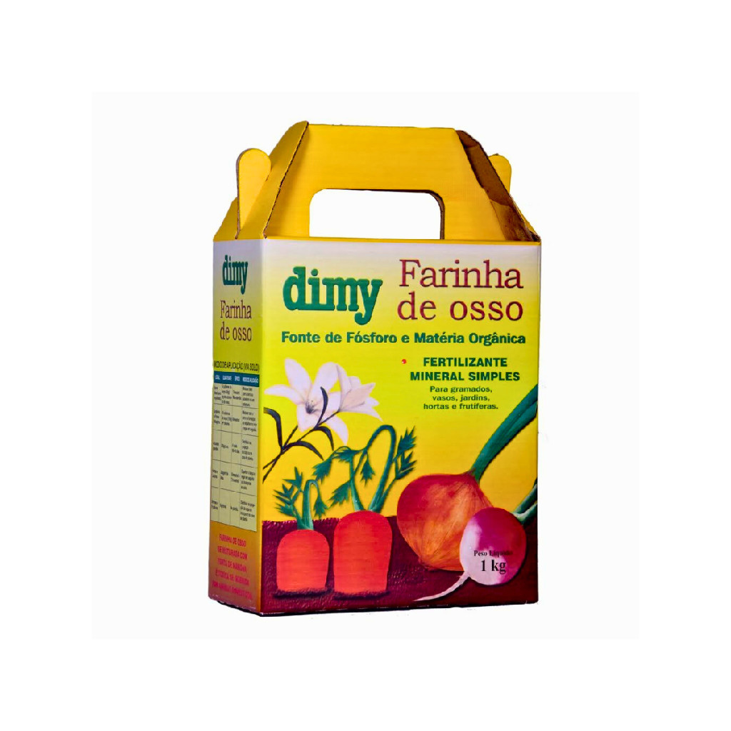 Fertilizante Farinha de Osso Dimy 1kg Adubo Natural | Shopee Brasil