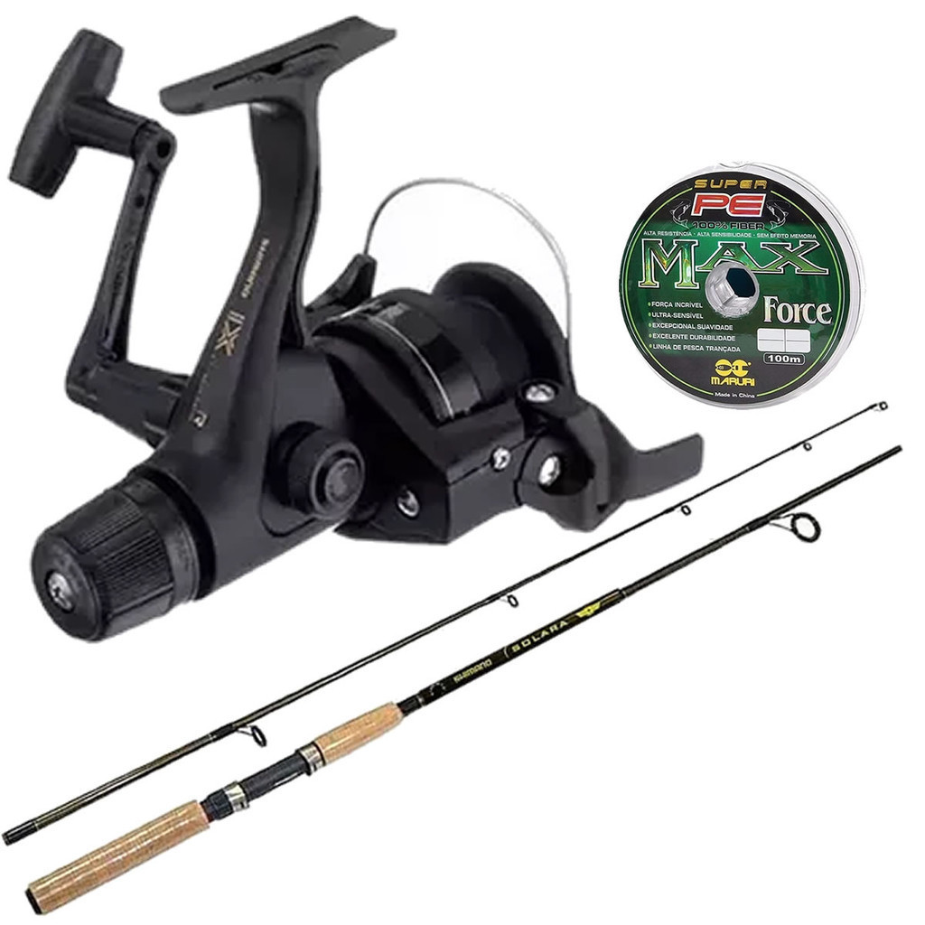 Molinete Shimano IX 4000 Vara Shimano 1,83MTS 6-14lbs Linha Multifilamento 0,30mm | Shopee Brasil