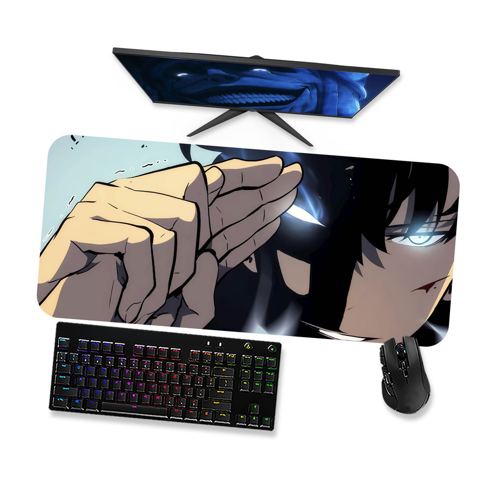 Mouse pad Solo Leveling Jin Woo 2 Anime - Mousepad Gamer 90x40 80x40 ...