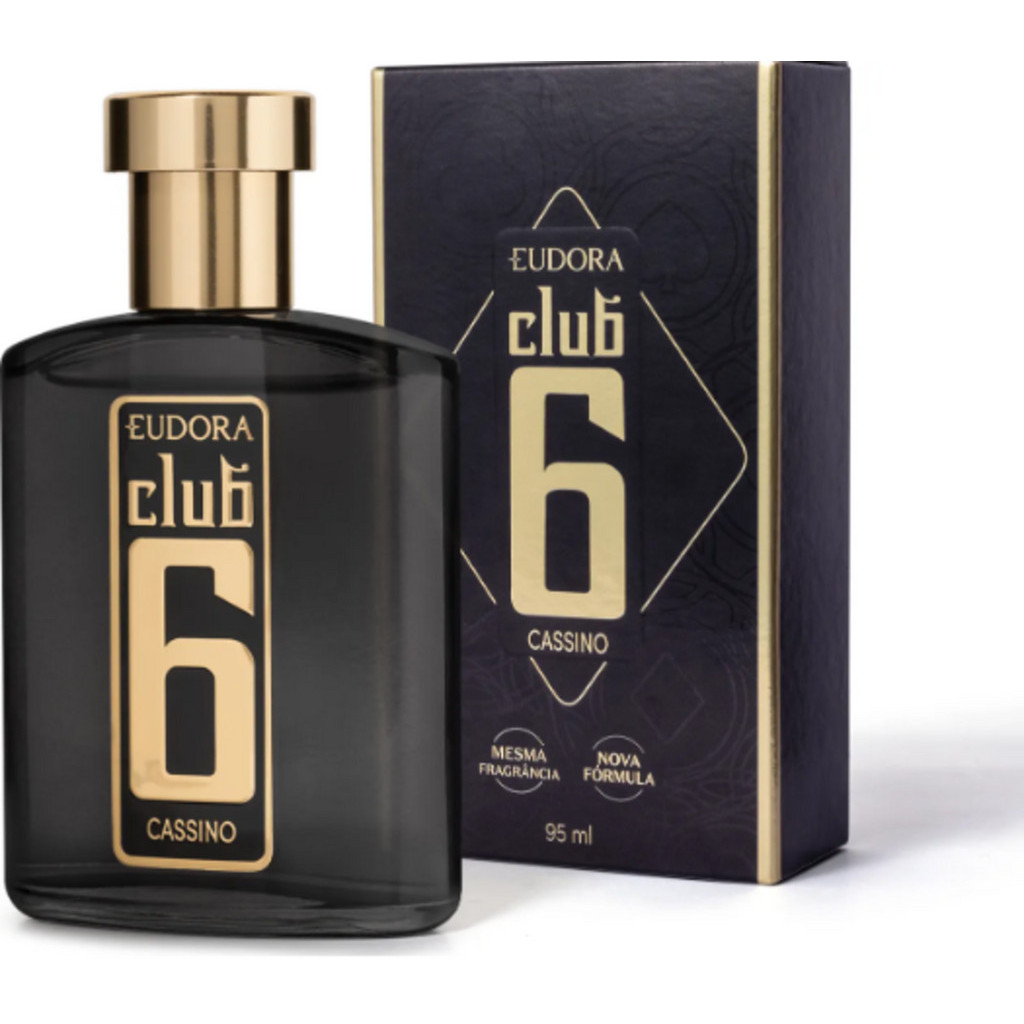 Eudora club 6 cassino colonia masc -95ml | Shopee Brasil
