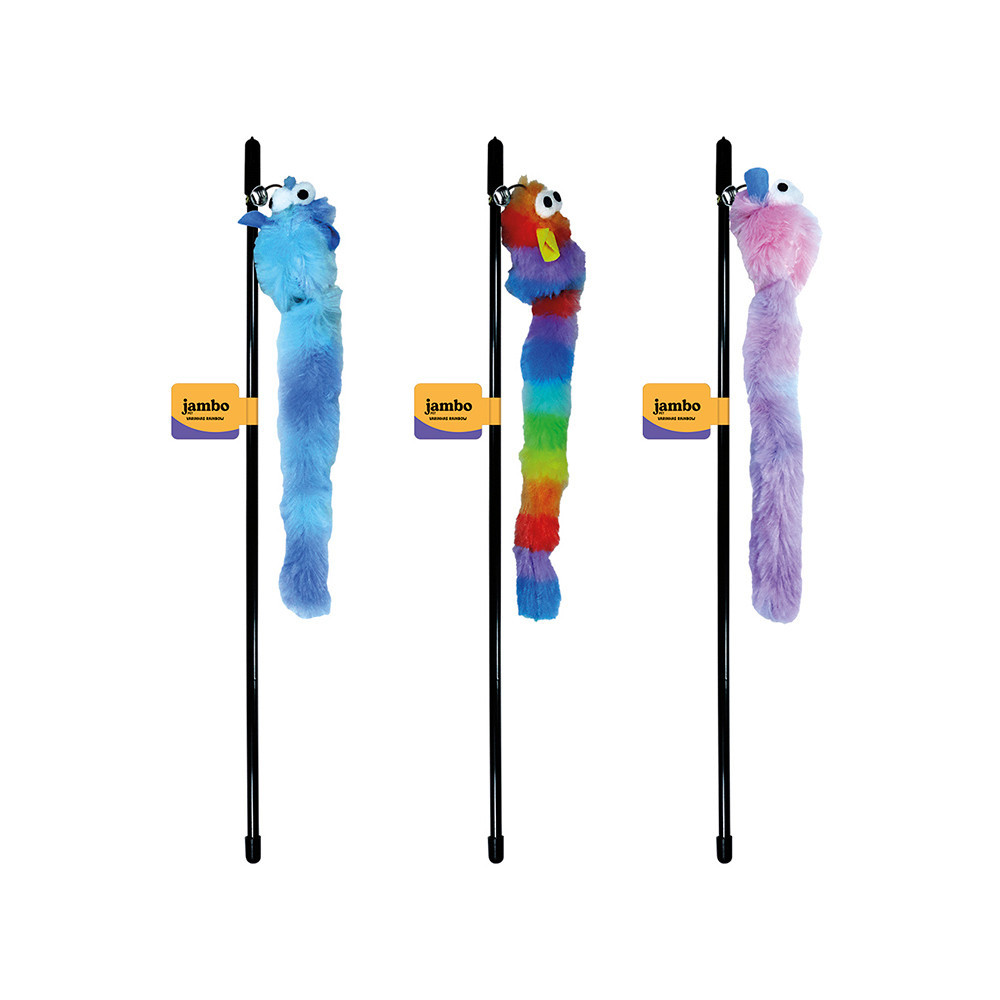 Brinquedo Jambo Varinha Rainbow para Gatos - Cores Sortidas Cat Relax ...