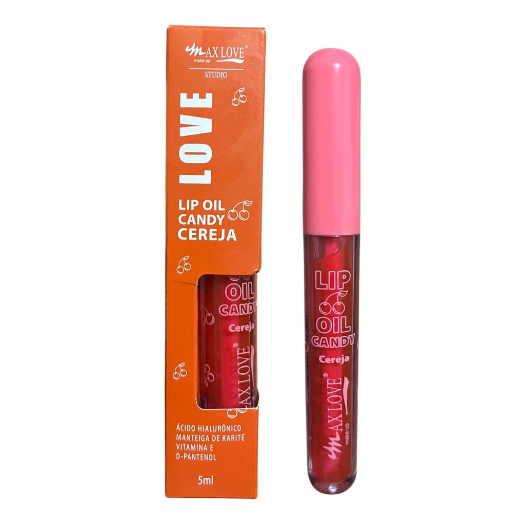 Lip Oil Candy Cereja Max Love | Shopee Brasil