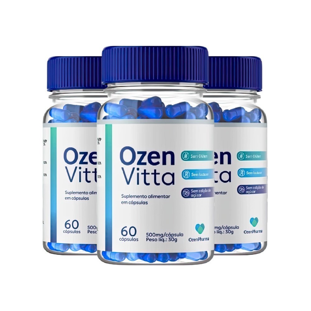 Ozen Vitta - Suplemento Alimentar Natural - Kit com 3 Frascos de 60 ...