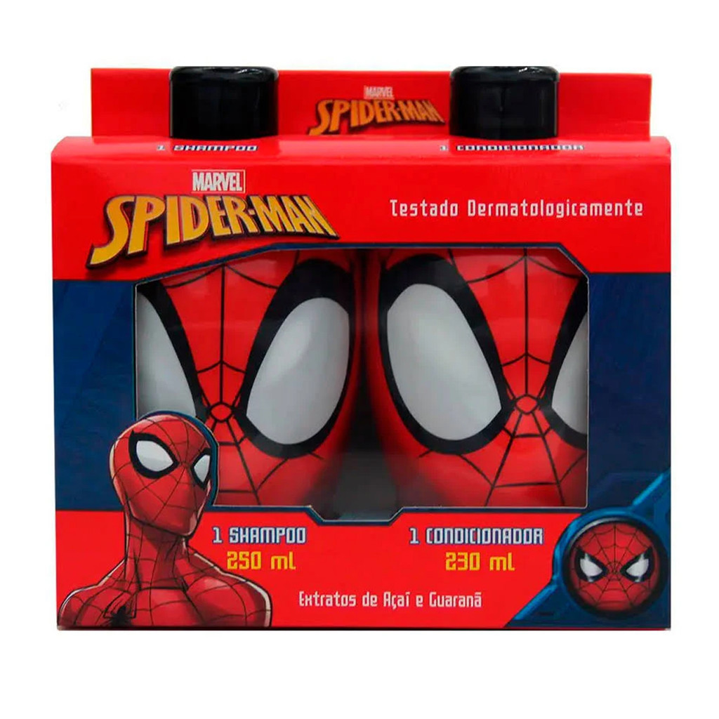 Kit Shampoo + Condicionador Infantil Spider-Man (Homem-Aranha) Desperte ...