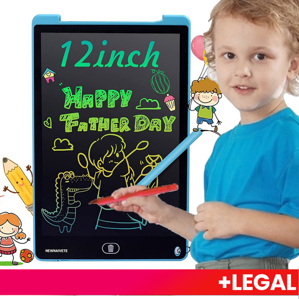 Lousa Mágica Tela Lcd Tablet Infantil De Escrever E Desenhar 8.5 10.5 ...