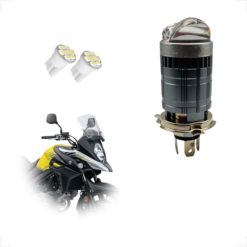 Lâmpada Led H4 Farol Alto e Baixo Stallion M01F Suzuki DL 1000 Vstrom ...