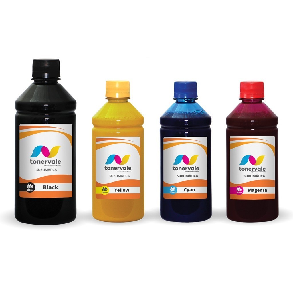 Kit 4 Tinta Sublimatica Para Epson L375 L365 L355 T664 1,25L | Shopee ...