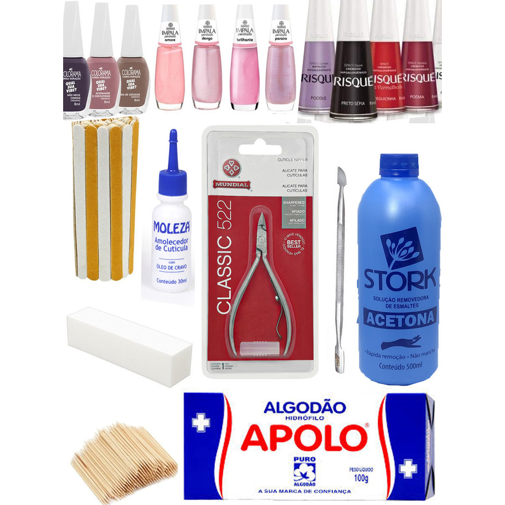 Kit Manicure Completo Para Unhas Em Casa | Shopee Brasil