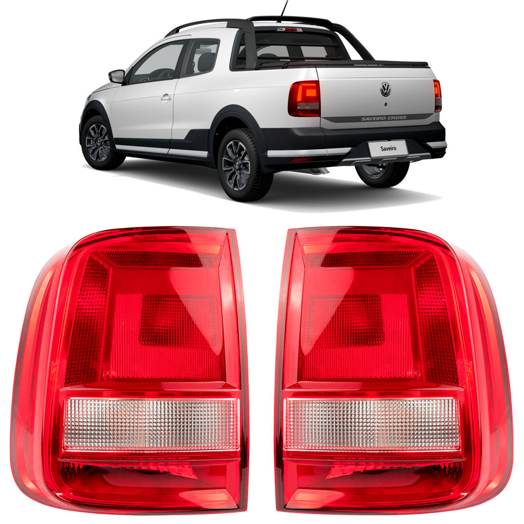 Par Lanterna Traseira VW Saveiro G7 2016 2017 2018 2019 2020 2021 2022 ...