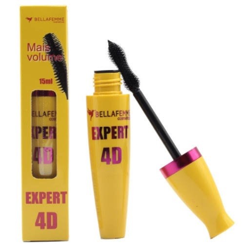 Rímel 4D Expert Mais Volume 15ml - Bellafemme | Shopee Brasil