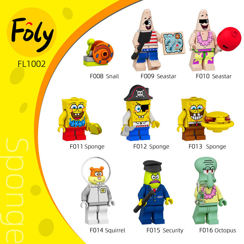 Blocos de construção /SpongeBob SquarePants /Pie Daxing /Octopus ...