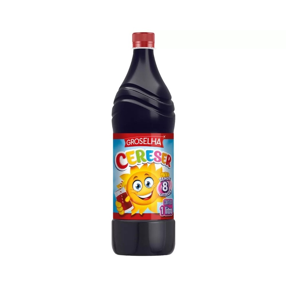 Xarope de Groselha Concentrado Alimentar Garrafa 1l Cereser | Shopee Brasil