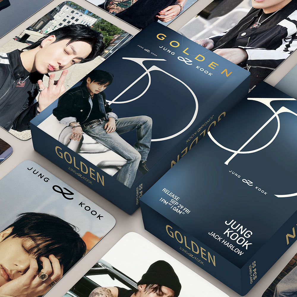 55 Pçs JUNG KOOK Ouro Solo Álbum Photocards Laser Holograma Lomo ...