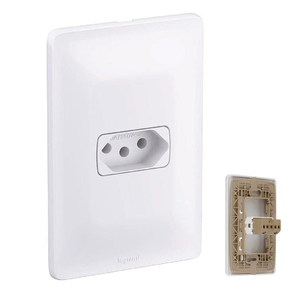 Tomada Completa Com Placa 20a 250v 4x2 Pial Zeffia - Legrand | Shopee ...
