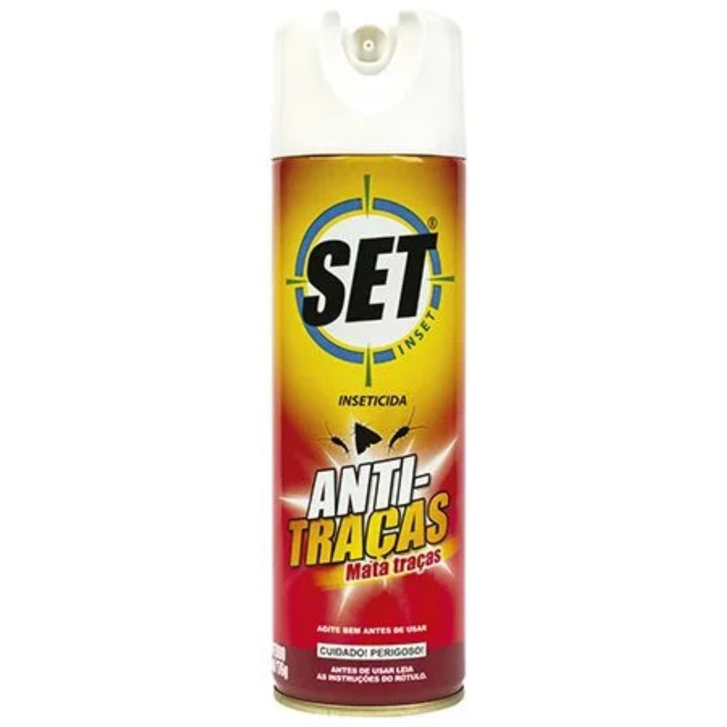Inseticida Set Inset Spray Anti Traças 300 Ml Jato A Seco | Shopee Brasil