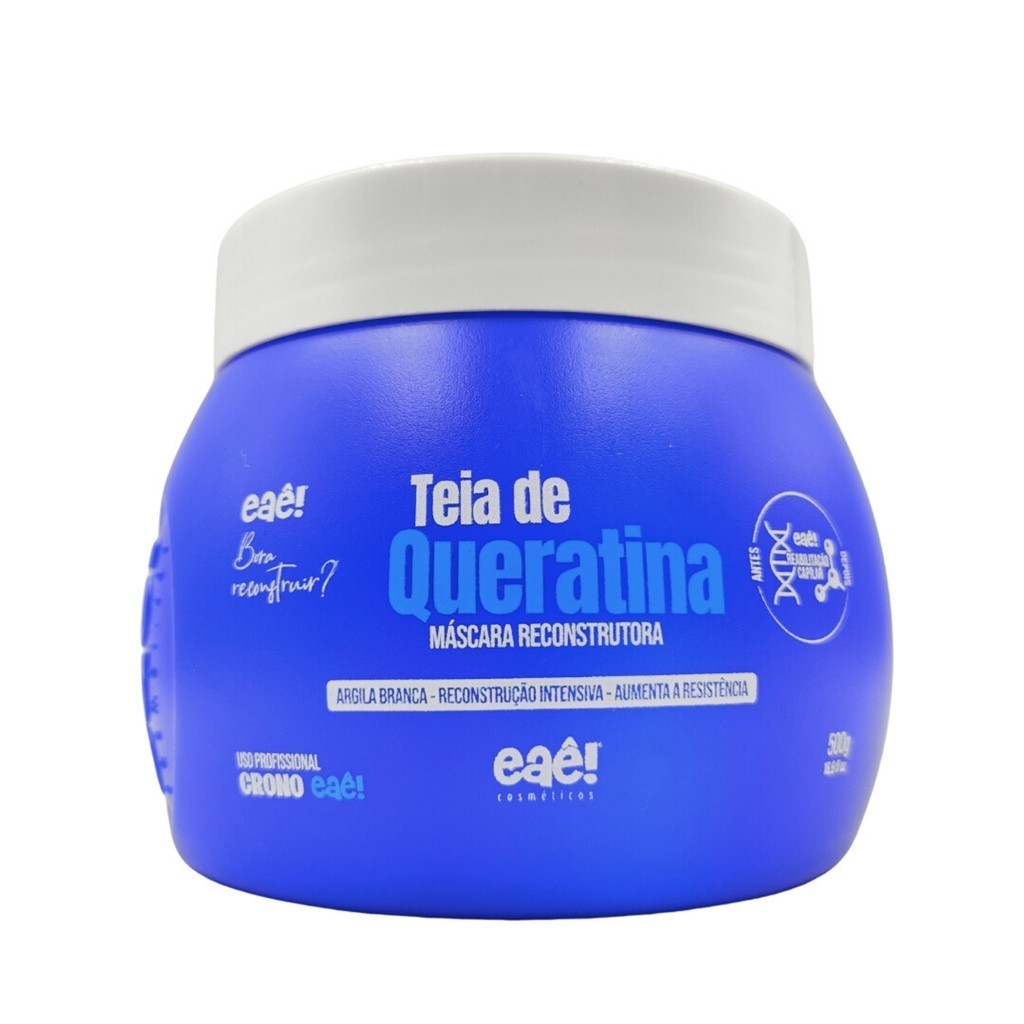 Máscara Teia De Queratina 500g Reconstrução Intensa Rico em Queratina ...