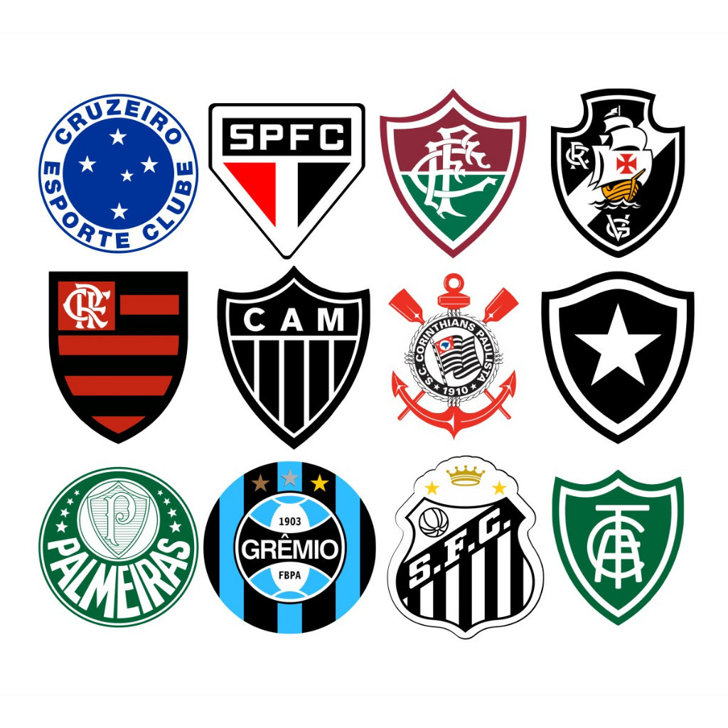 Adesivo time Escudo Time de Futebol Brasileirão A prova D, Agua ...