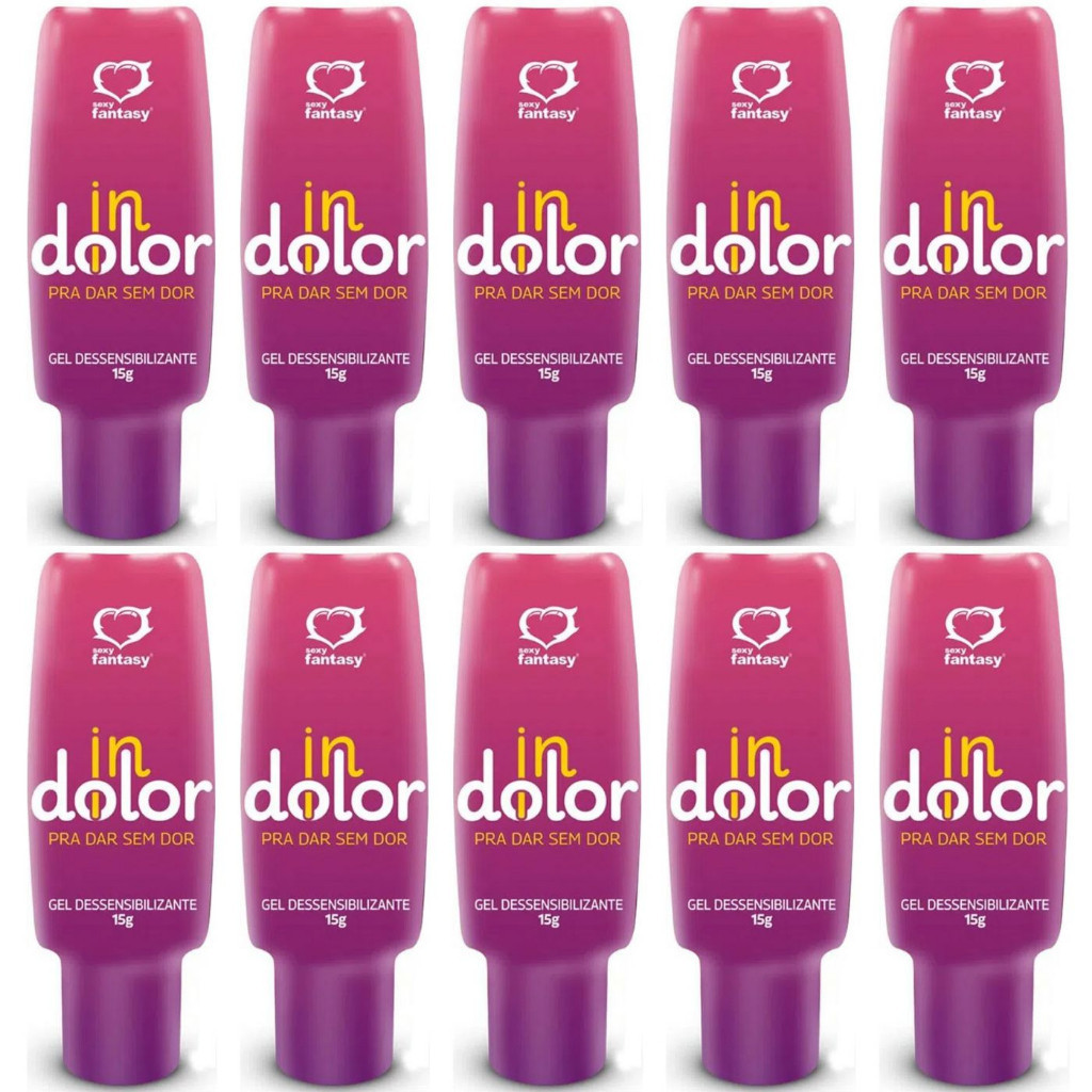 Gel Indolor Dessensibilizante 15g - 10 UNIDADES - ViaSex | Shopee Brasil