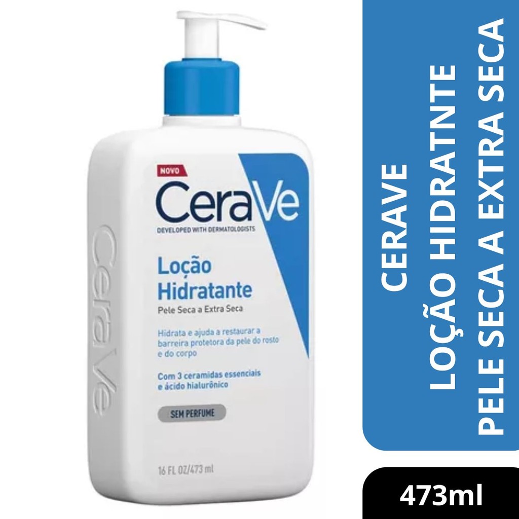 Cerave Loção Hidratante Dermo Com Ácido Hialurônico 473ml | Shopee Brasil