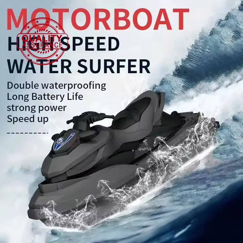 Barco De Controle Remoto De Alta Velocidade Jet Ski Mini A Motor ...