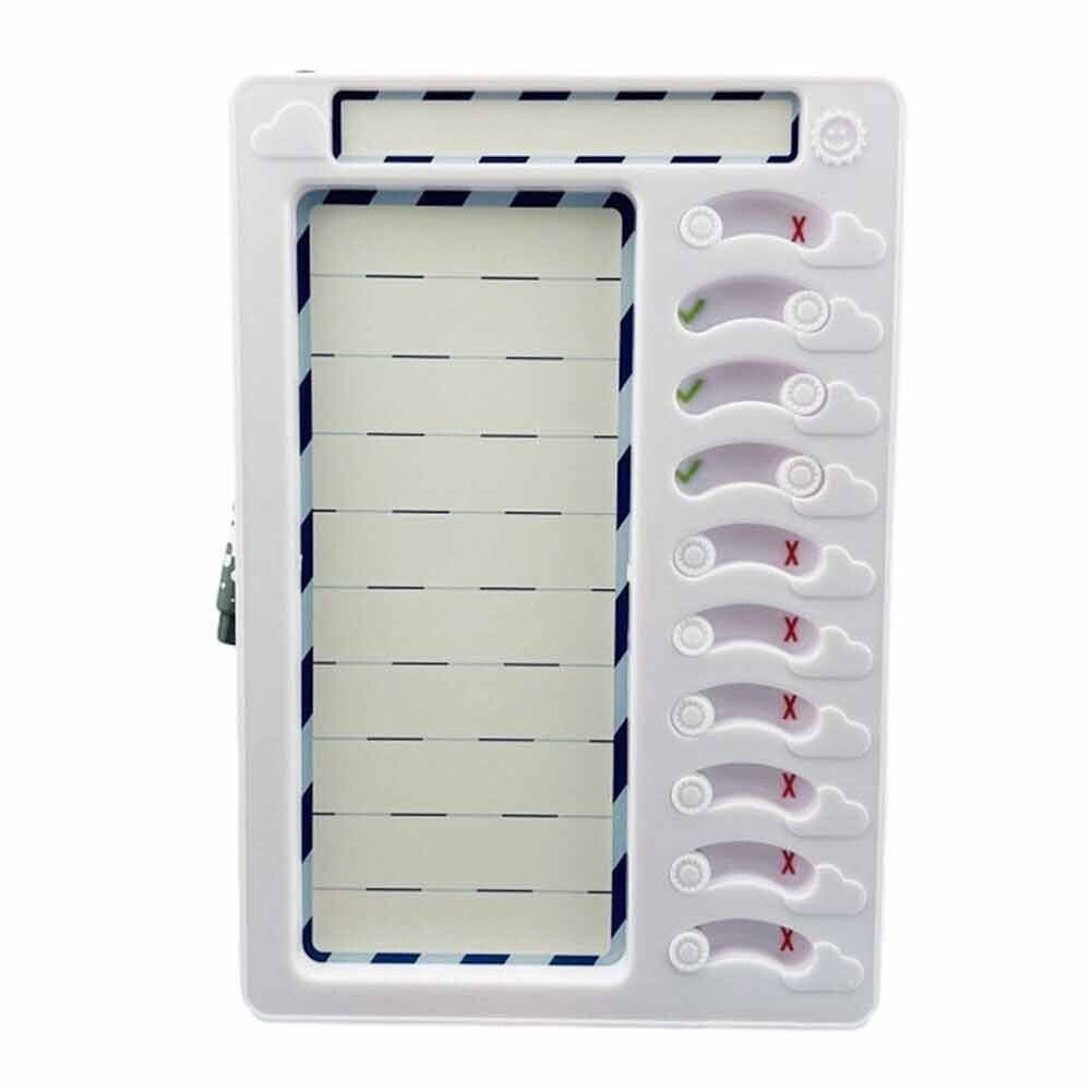 Reusable Planning Board Detachable Chores Checklist Board Self-discipline Punch Card Wall ...