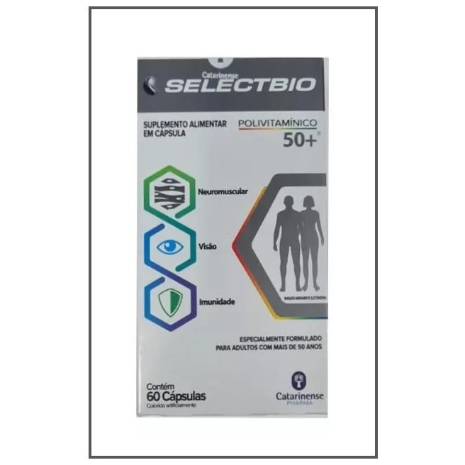 Selectbio Polivitamínico 50 + 60 Cápsulas - Catarinense | Shopee Brasil