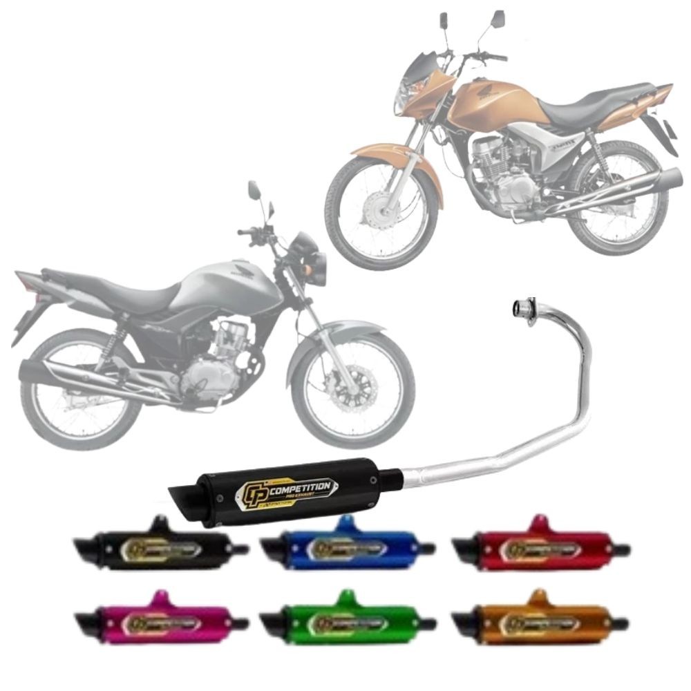 Escapamento Competition Fan Titan 150 ESD 2009 2010 2011 2012 2013 ...