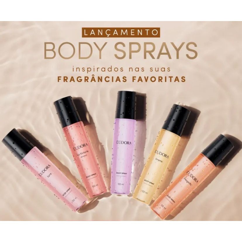 Body Spray Eudora La Victorie, Eudora Roxo, Lyra, Imensi e Magnific ...