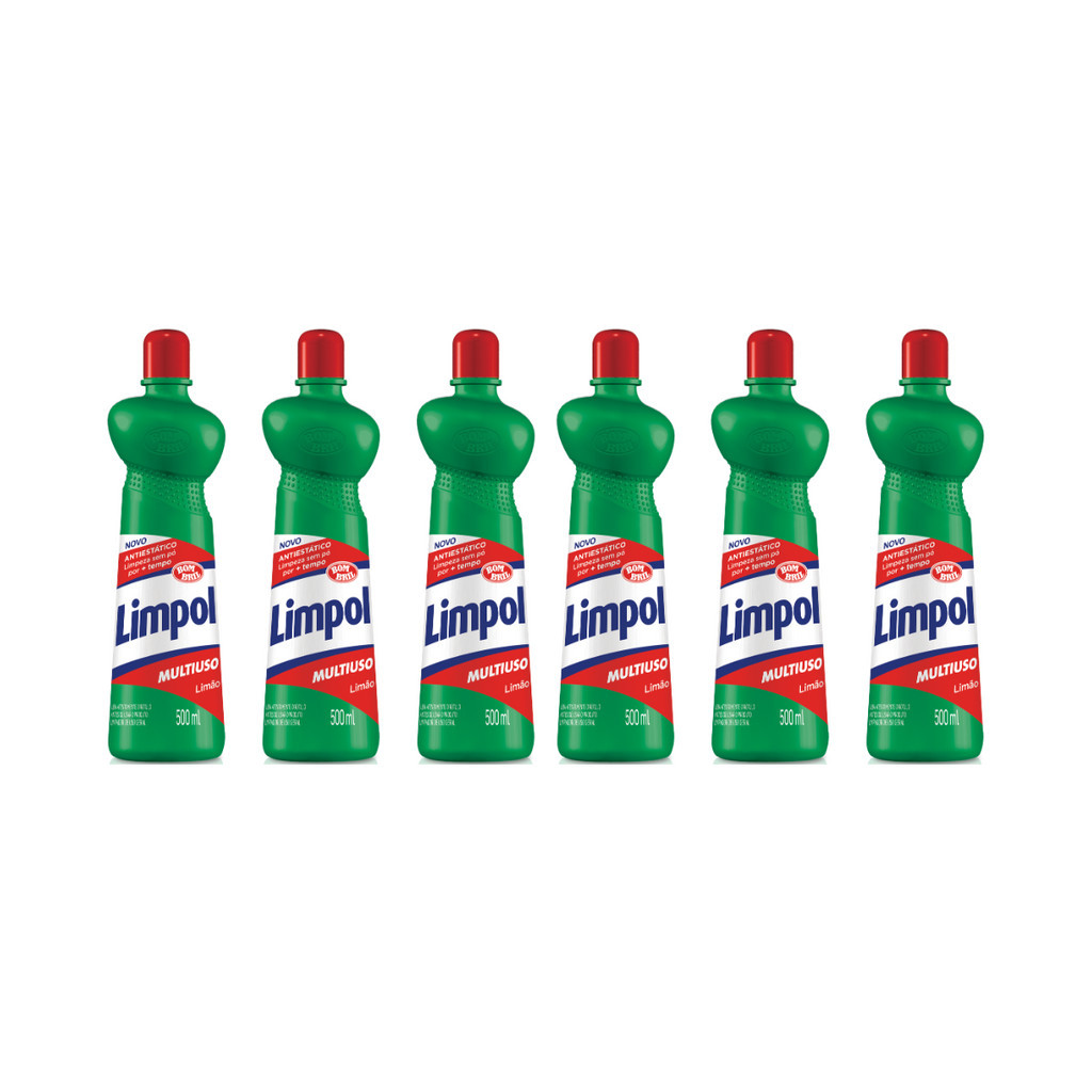 Kit 6 Limpador Multiuso Escolha Seca Rapido Limpol Bombril 500Ml ...