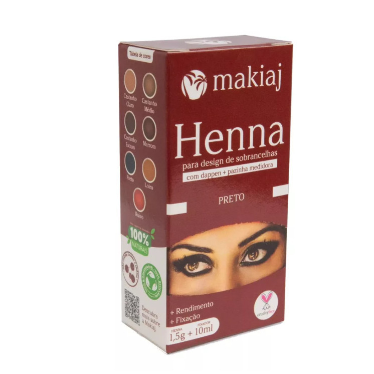 Henna Sobrancelhas Makiaj Alto Rendimento E Fixação Rena | Shopee Brasil
