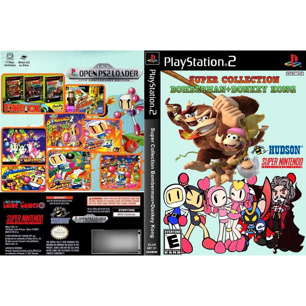 Bomberman+donkey Kong (super Collection ) - Ps2 - Dvd Patch | Shopee Brasil