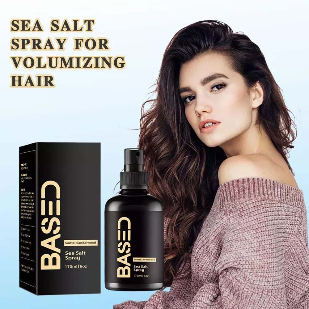 Based Sea Salt Hair Spray - 170ml Texturizing & Styling Spray for Natural Beach Waves | Shopee ...
