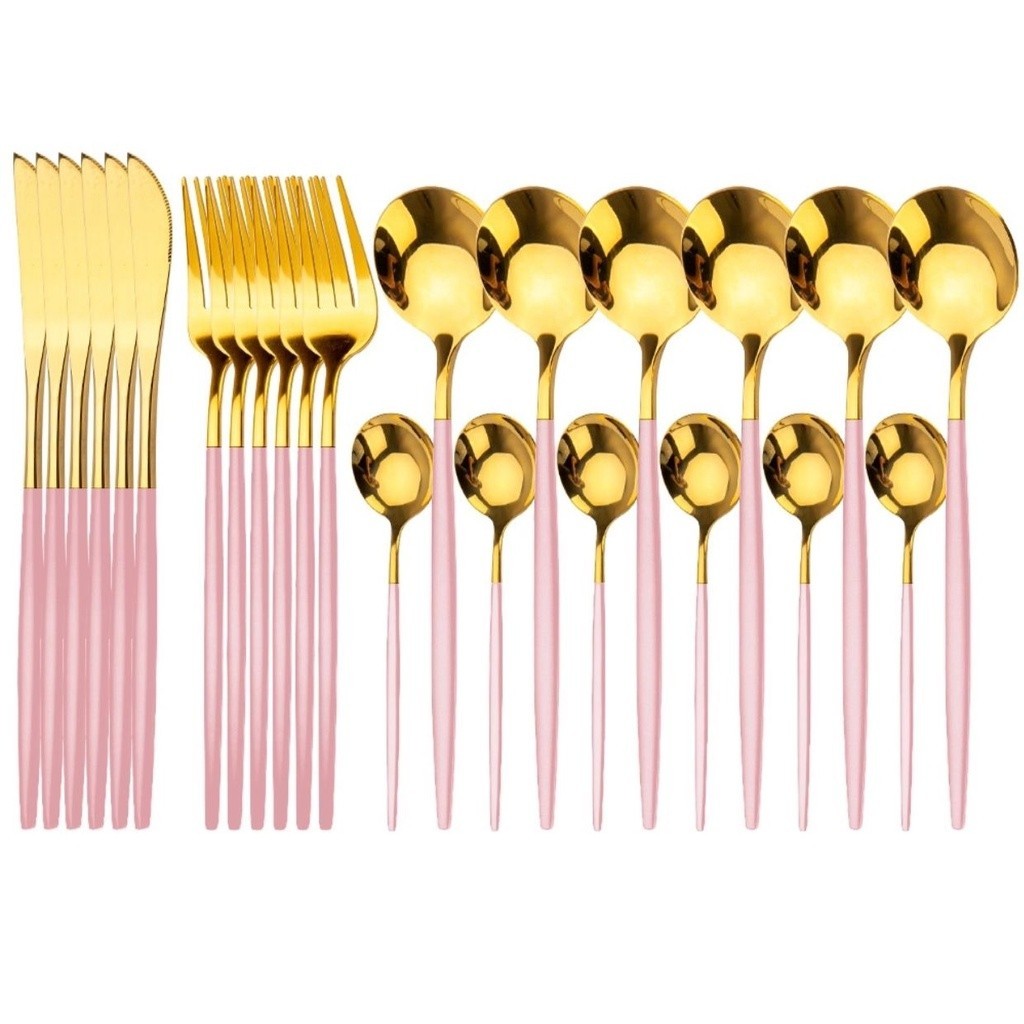 Utensilio De Cozinha Talher Para suplat Mesa De Jantar Mesa Posta 24pç ...