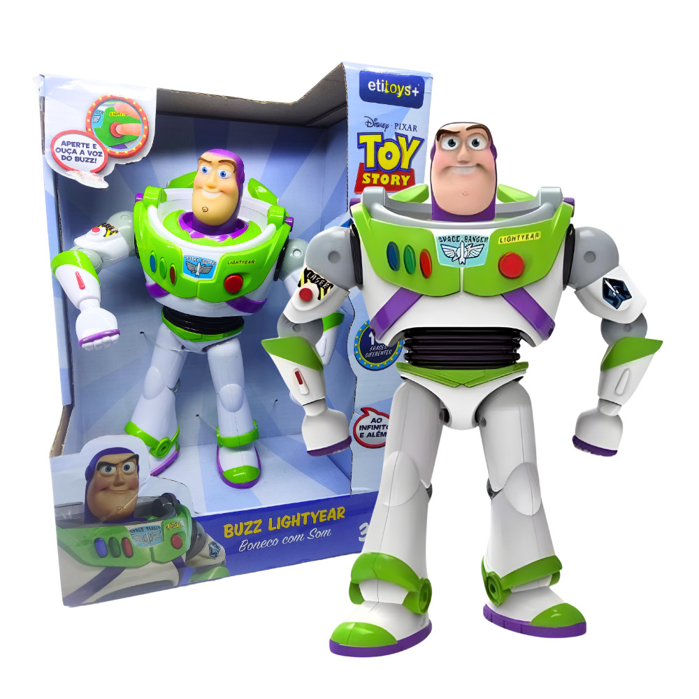Boneco Buzz Lightyear Toy Story Original Articulado Com Som | Shopee Brasil