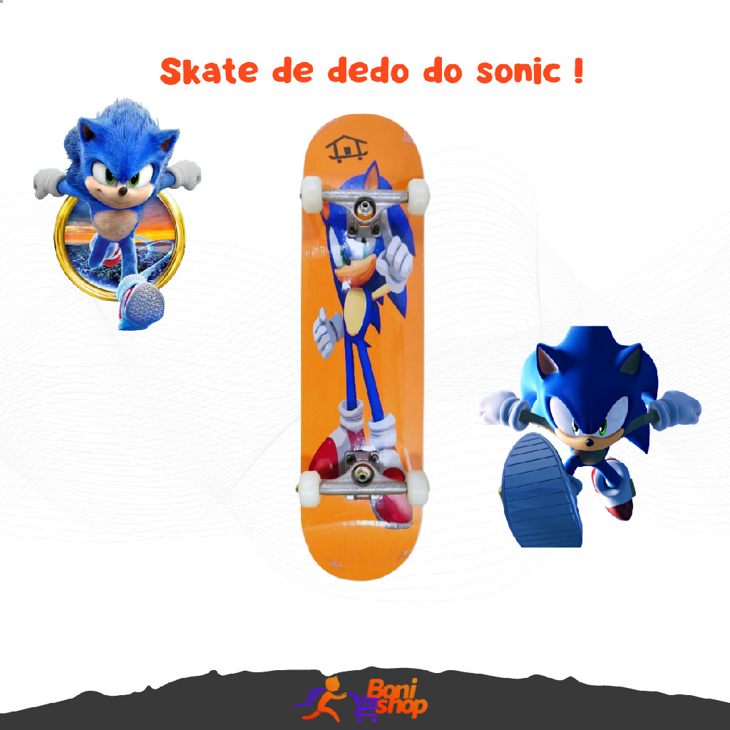 Skate de Dedo com Rolamento Tema Sonic | Shopee Brasil