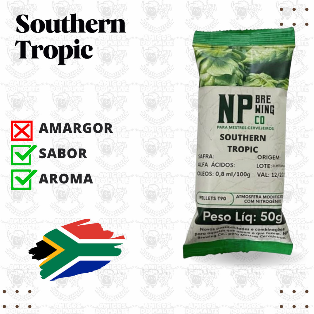 LUPULO SOUTHERN TROPIC SA PT90 SAFRA=2021 A.A=15,19% PCT 50G | Shopee ...