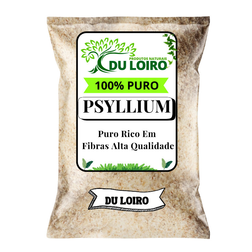 Psyllium Psilium Original em Pó Fibras Puro Qualidade Premium -Du Loiro ...